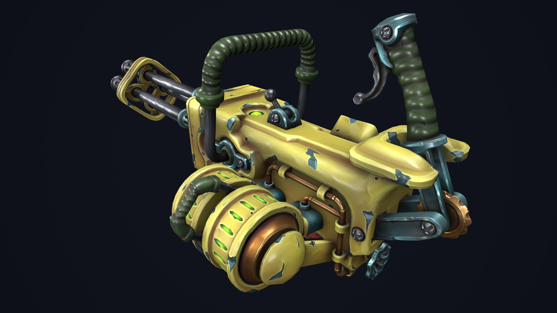 3D Model Steampunk Minigun - TurboSquid 2292171