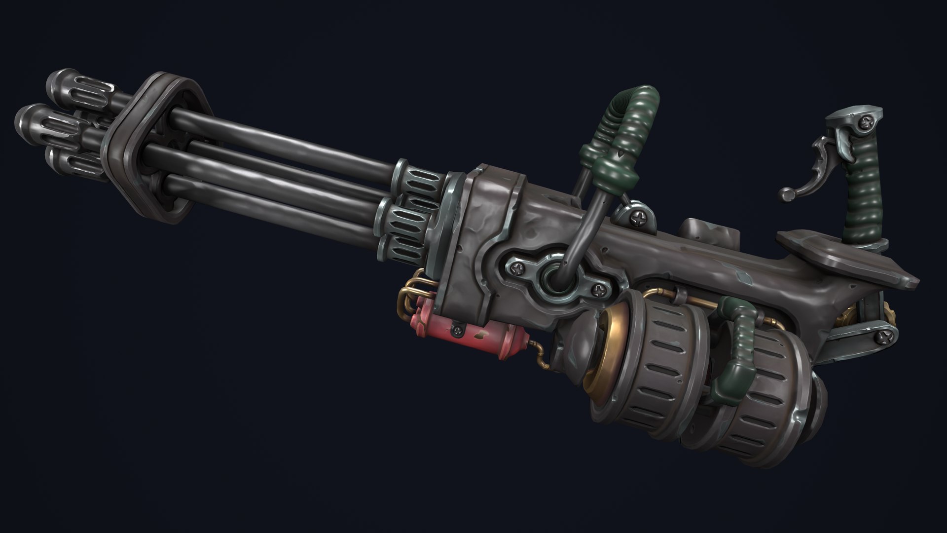 3D Model Steampunk Minigun - TurboSquid 2292171