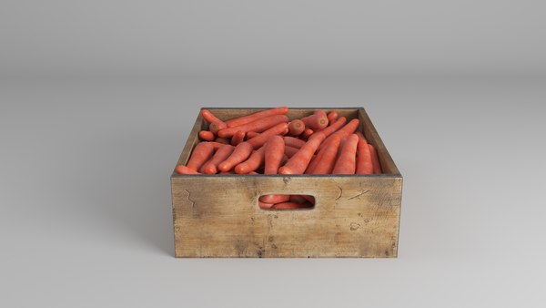 Fruit carrot crate 3D model - TurboSquid 1481100