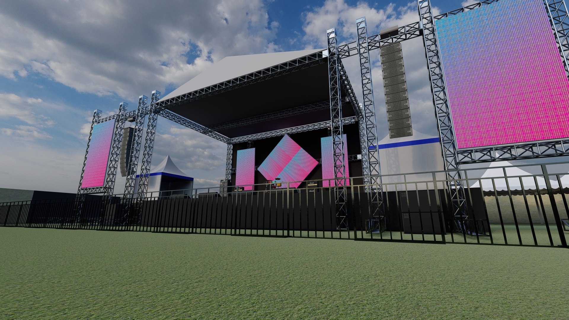 Music Festival Layout Model - TurboSquid 2392313