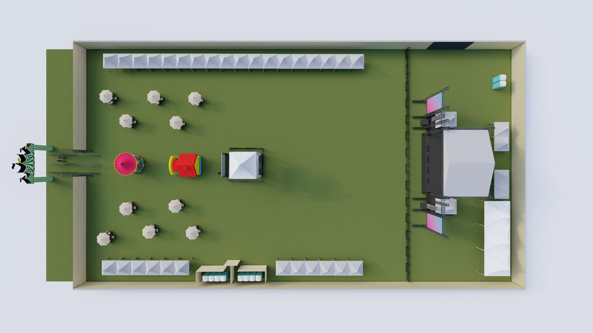 Music Festival Layout Model - TurboSquid 2392313