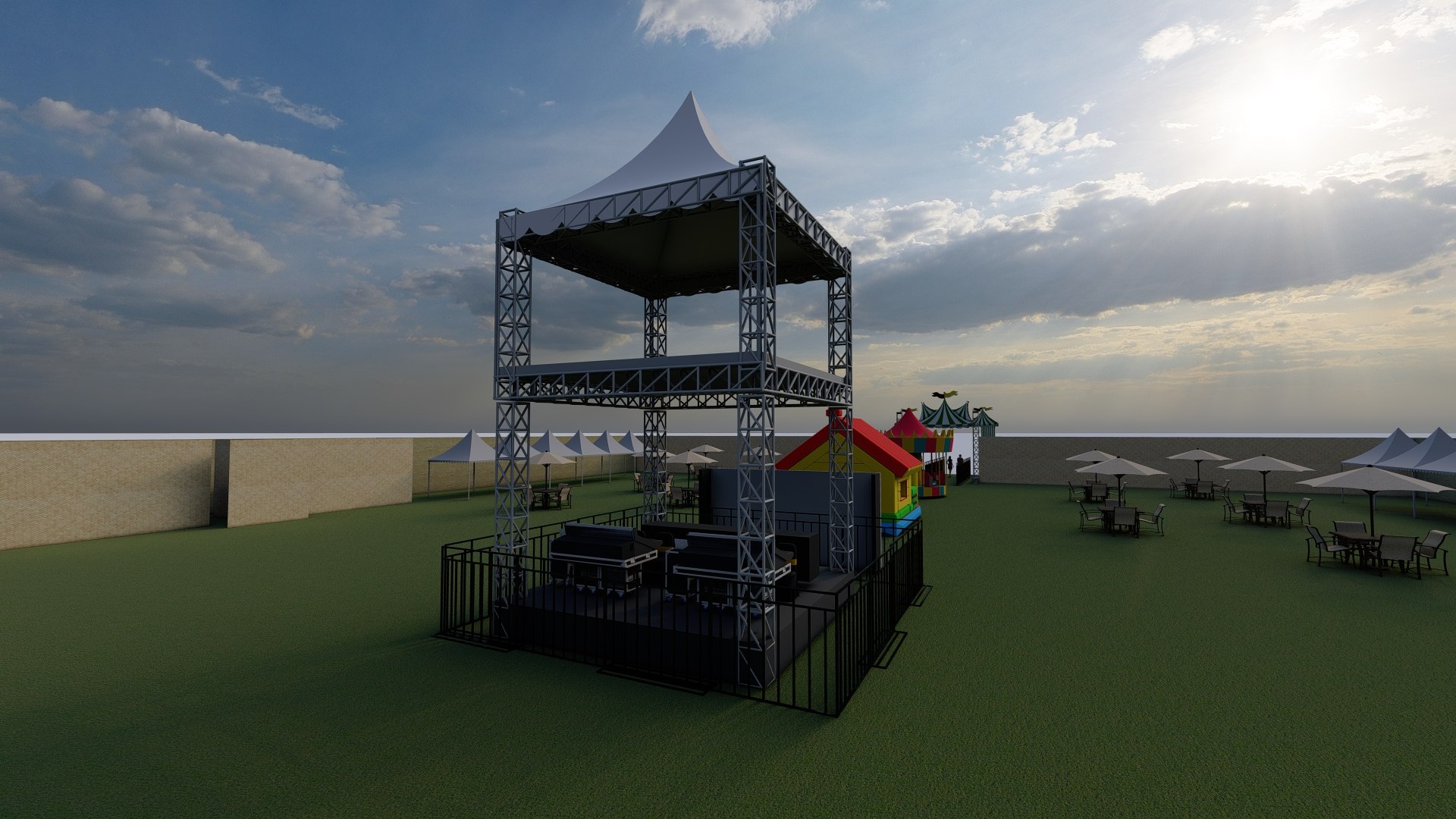 Music Festival Layout Model - TurboSquid 2392313