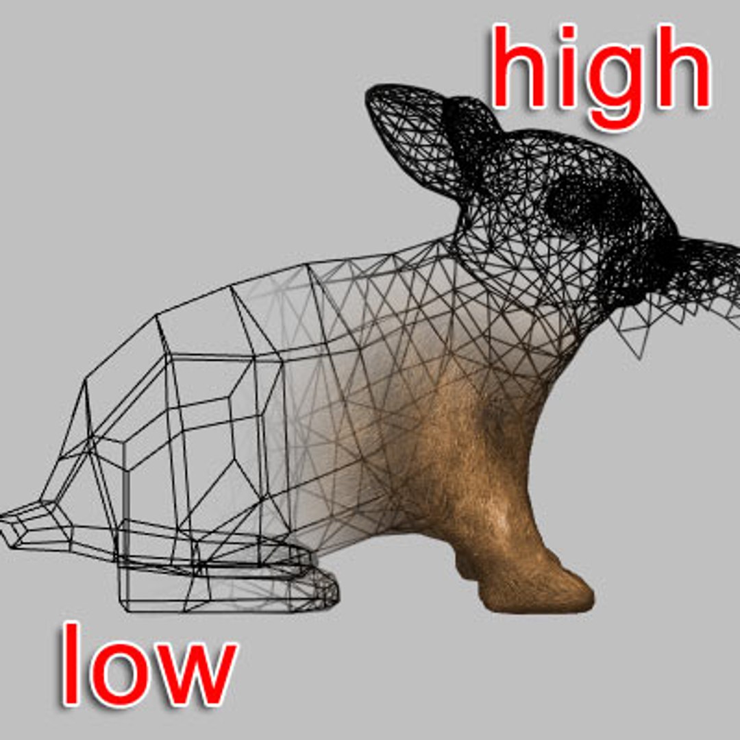 3d Model Bunny Animation