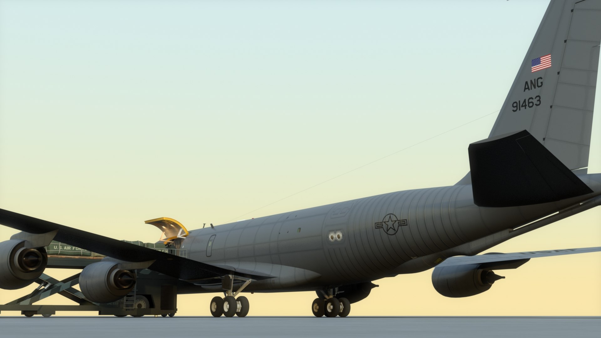 Scene kc-135 stratotanker loading 3D model - TurboSquid 1464140
