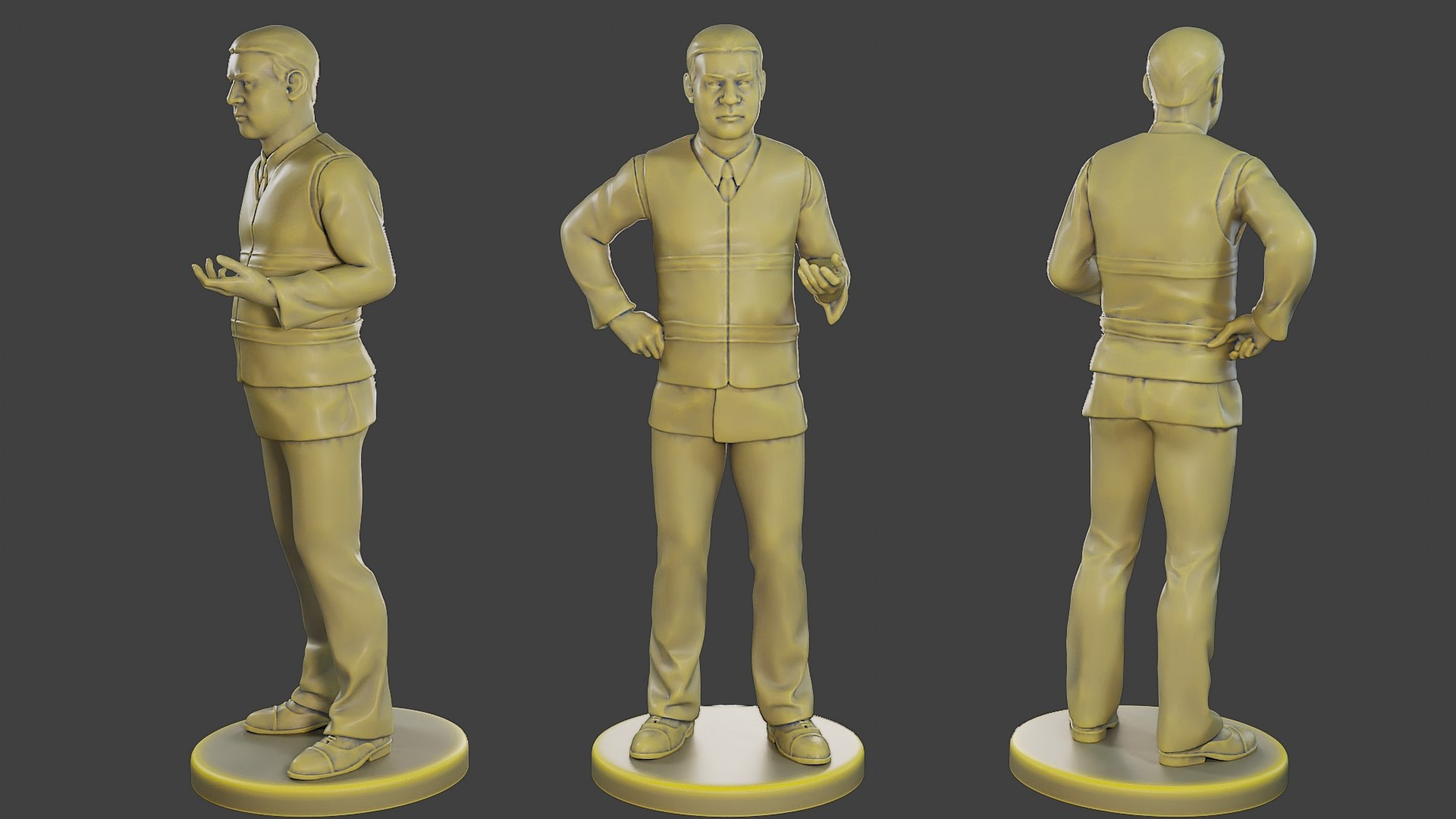 Male Securityreflective Vest MSRV Pack1 3D Model - TurboSquid 2245387