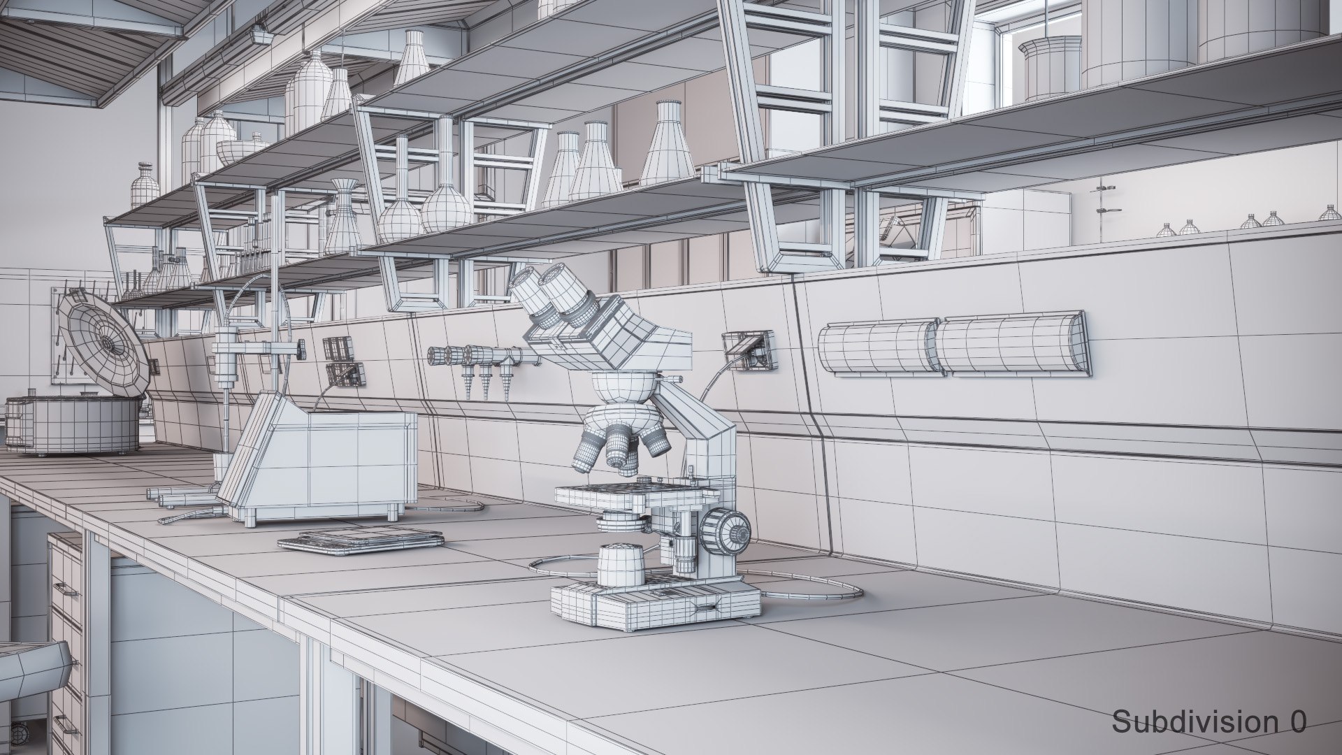 3D Chemistry Laboratory Model - TurboSquid 2011904