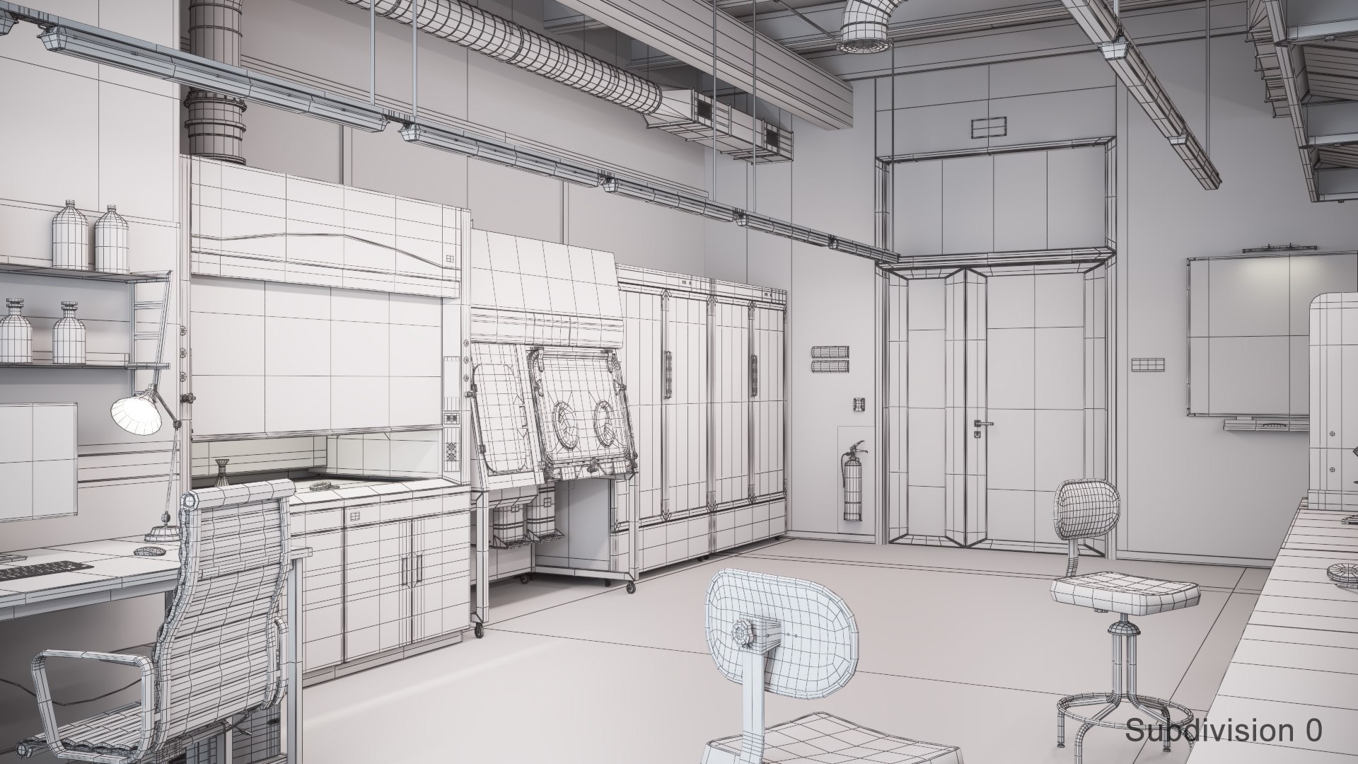 3D Chemistry Laboratory Model - TurboSquid 2011904