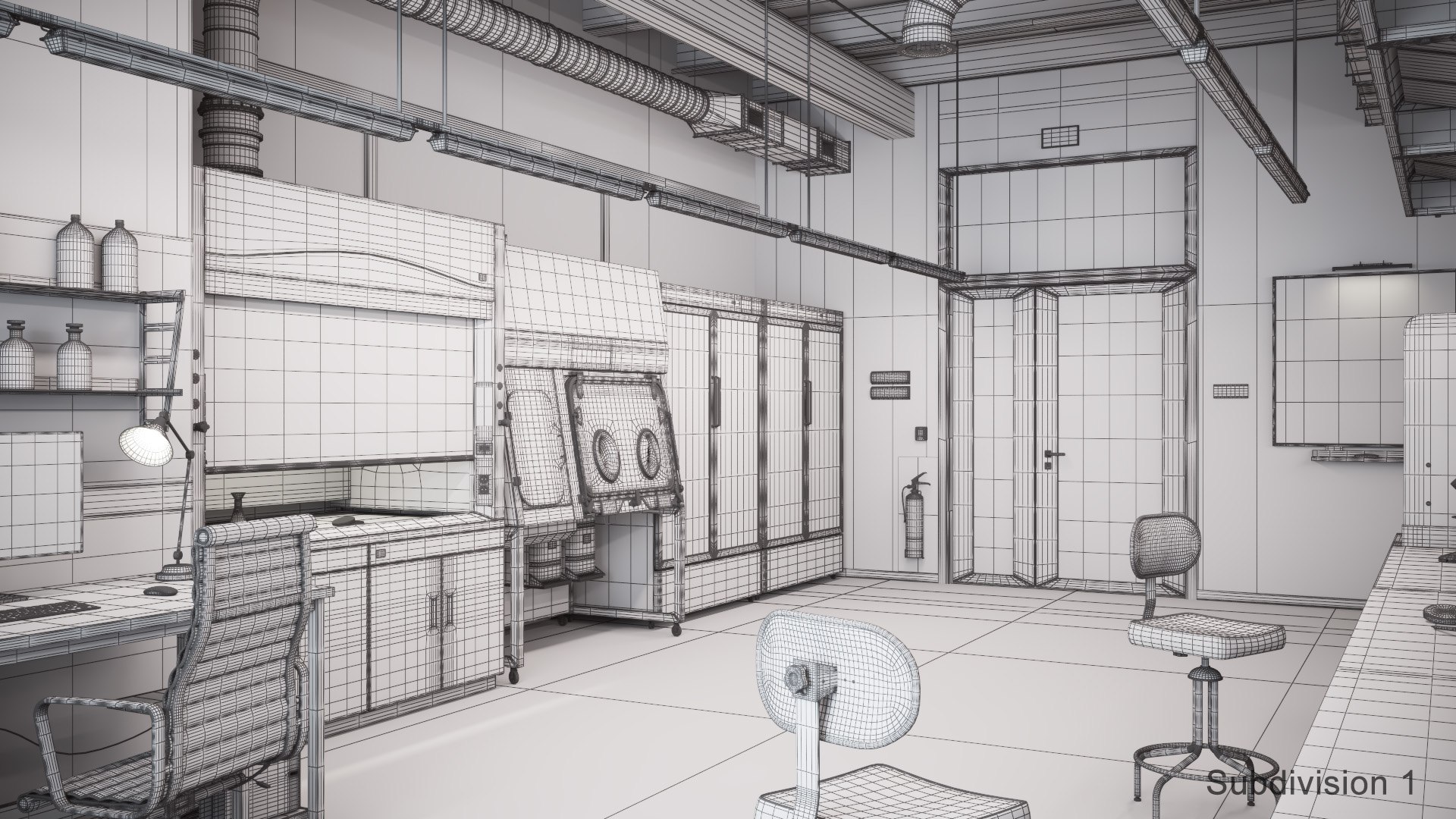 3D Chemistry Laboratory Model - TurboSquid 2011904