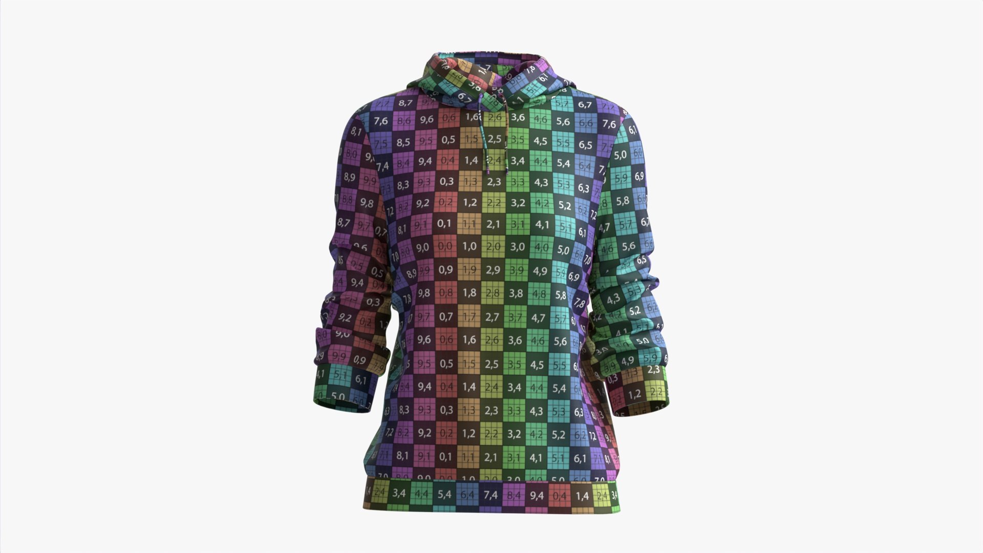 3D Model Hoodie For Women Mockup 03 Black - TurboSquid 2043373