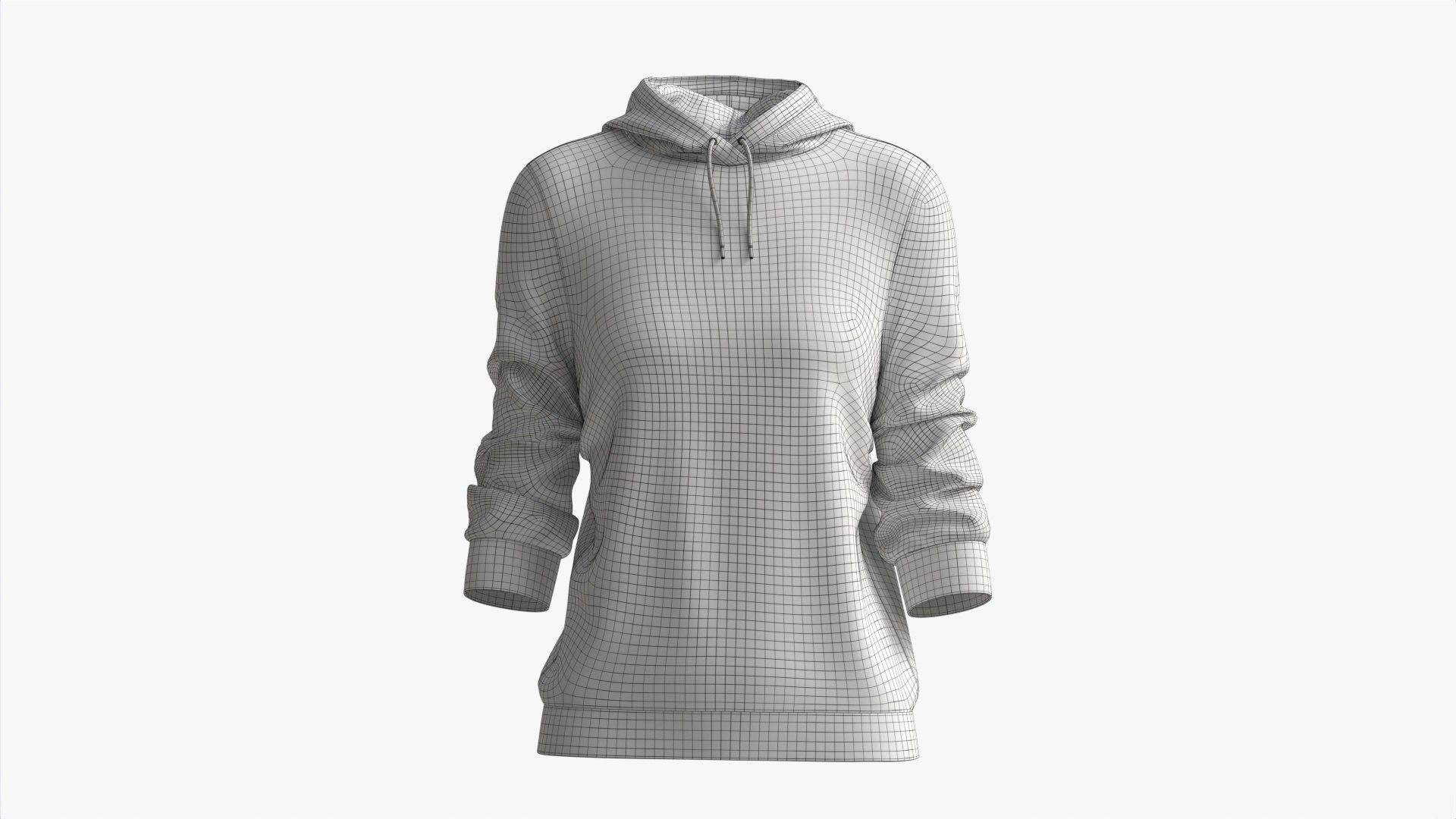 3D Model Hoodie For Women Mockup 03 Black - TurboSquid 2043373