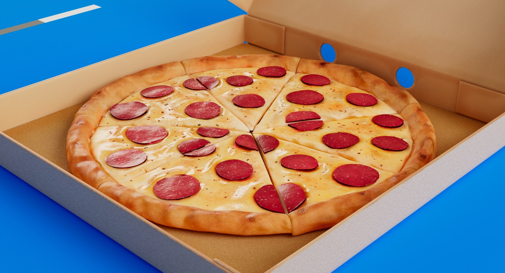 Cartoon Pizza 3D Model - TurboSquid 1519268