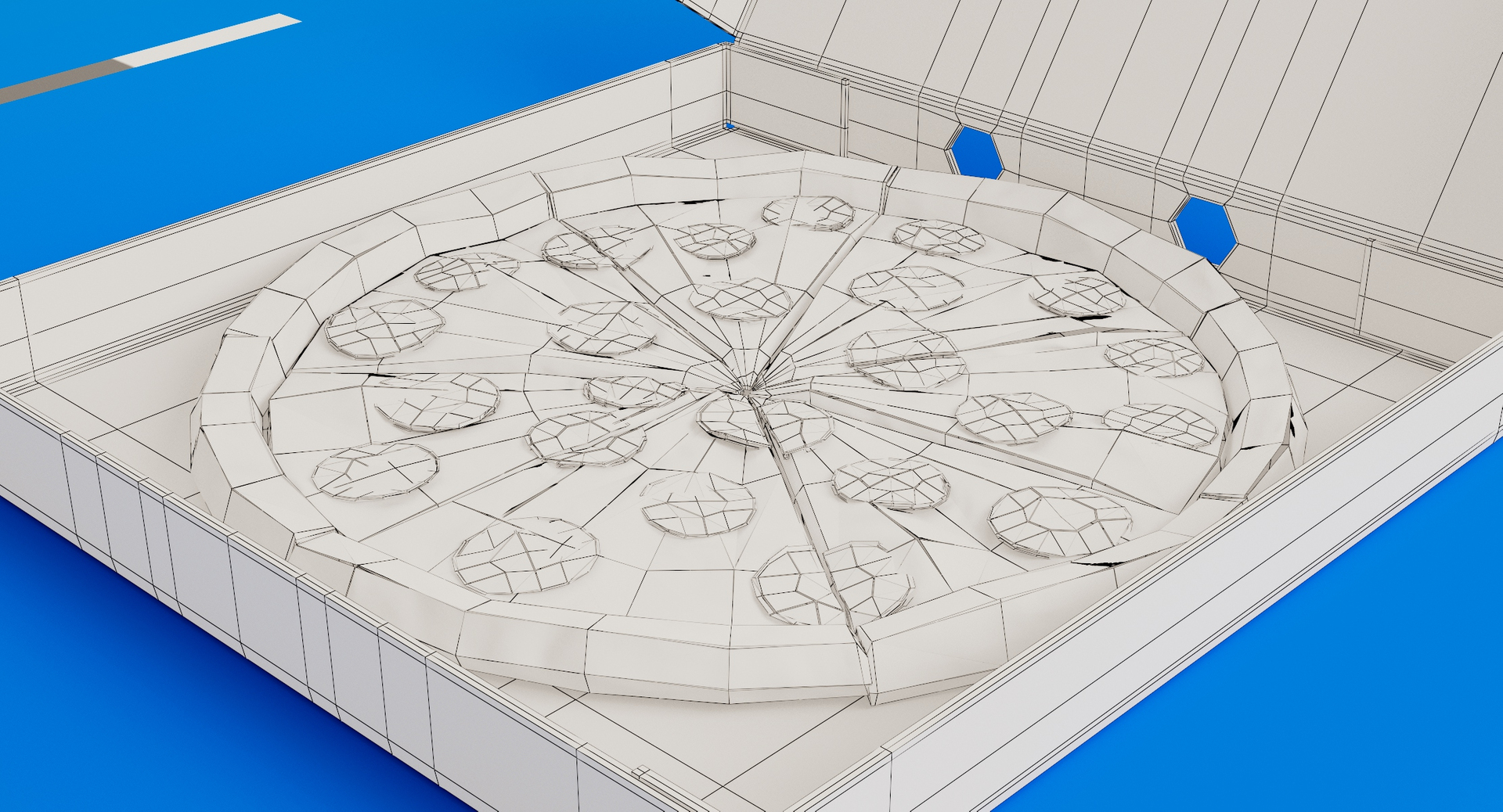 Cartoon pizza 3D model - TurboSquid 1519268