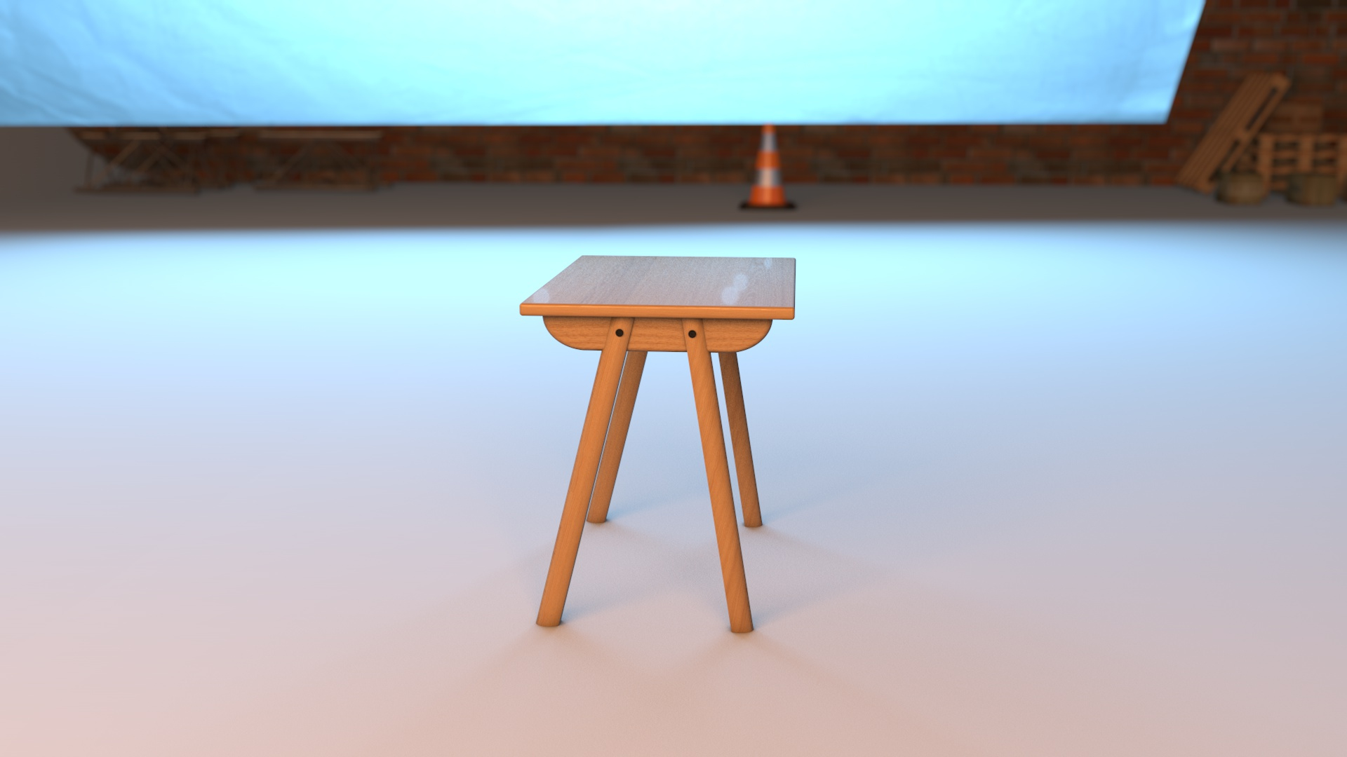 Table School 3D Model - TurboSquid 1593053