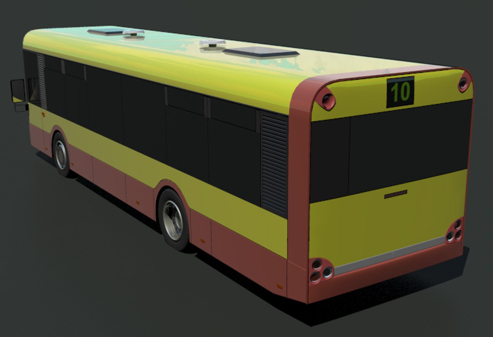 3d City Bus Solaris Urbino Model