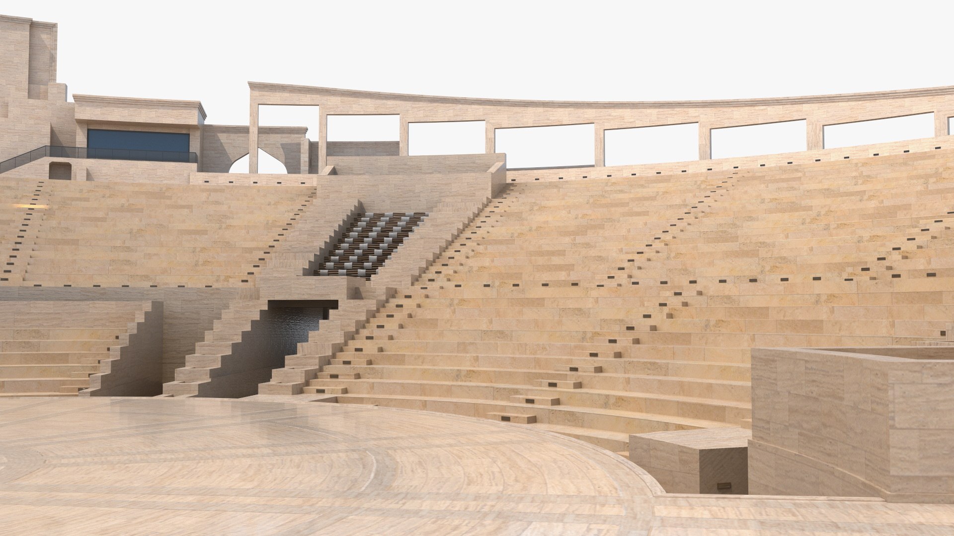 3D Katara Amphitheater Structure - TurboSquid 2290705