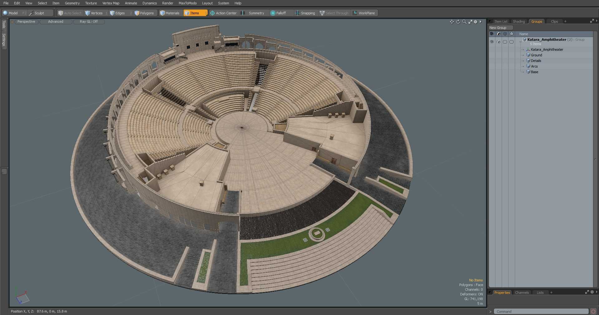 3D Katara Amphitheater Structure - TurboSquid 2290705