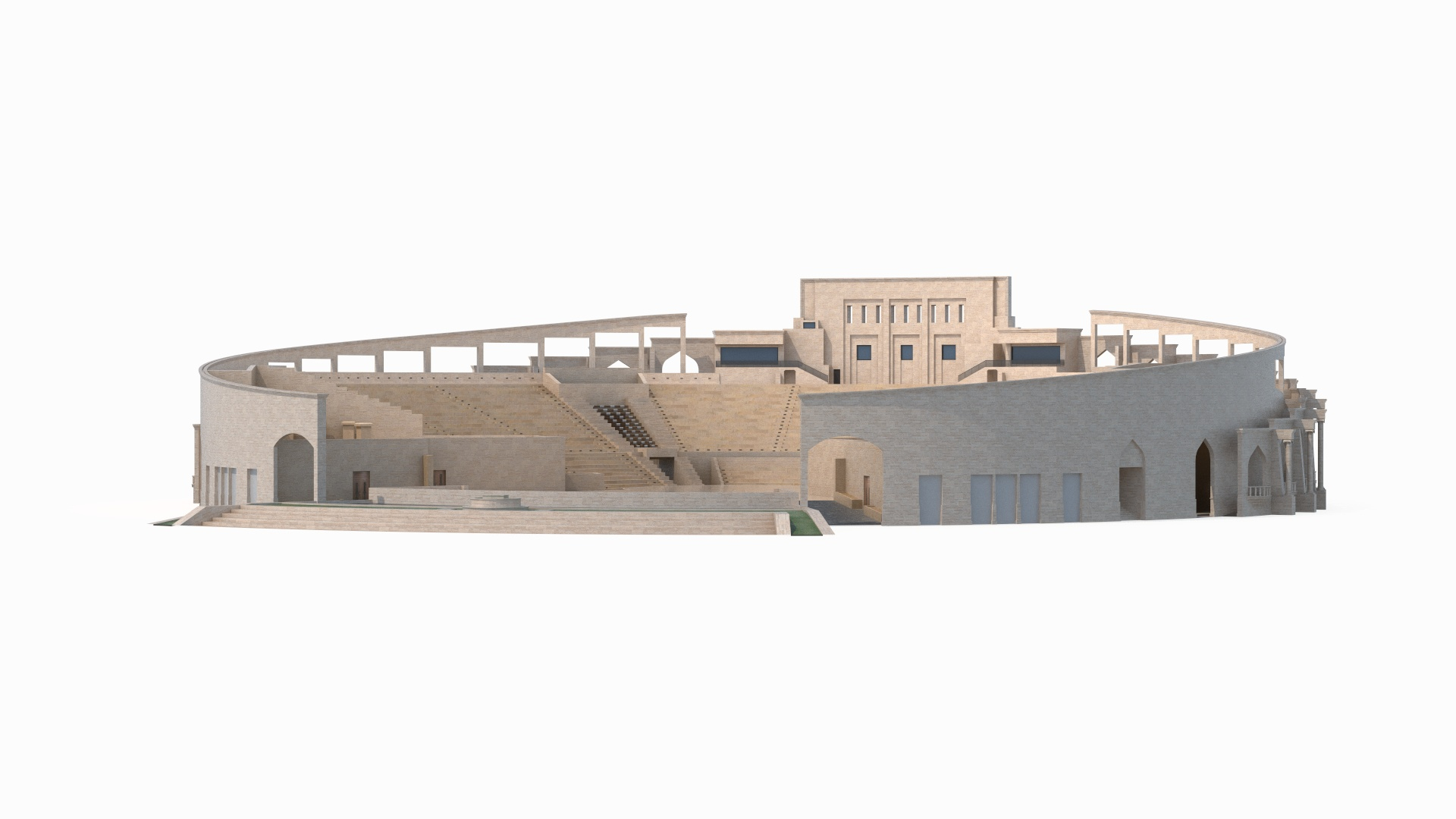 3D Katara Amphitheater Structure - TurboSquid 2290705