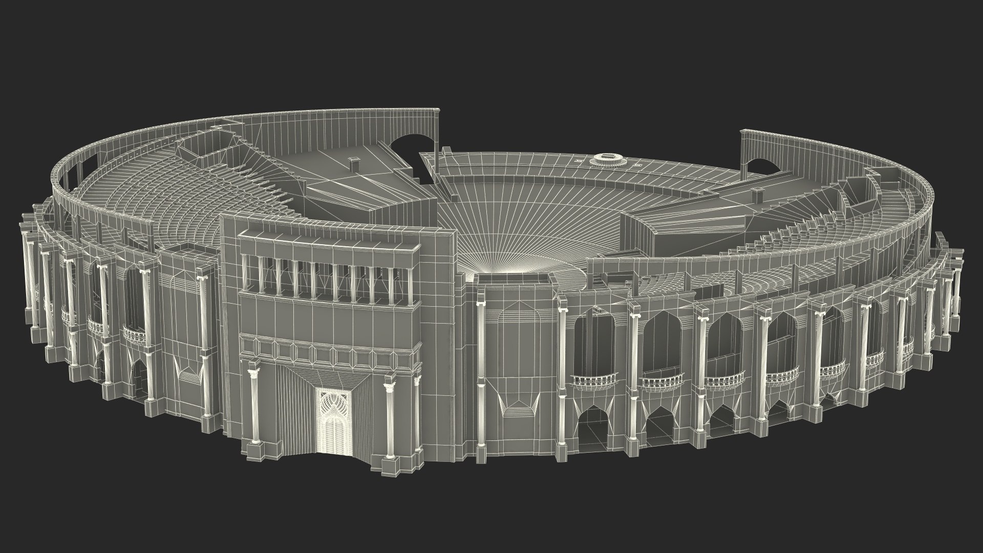 3D Katara Amphitheater Structure - TurboSquid 2290705