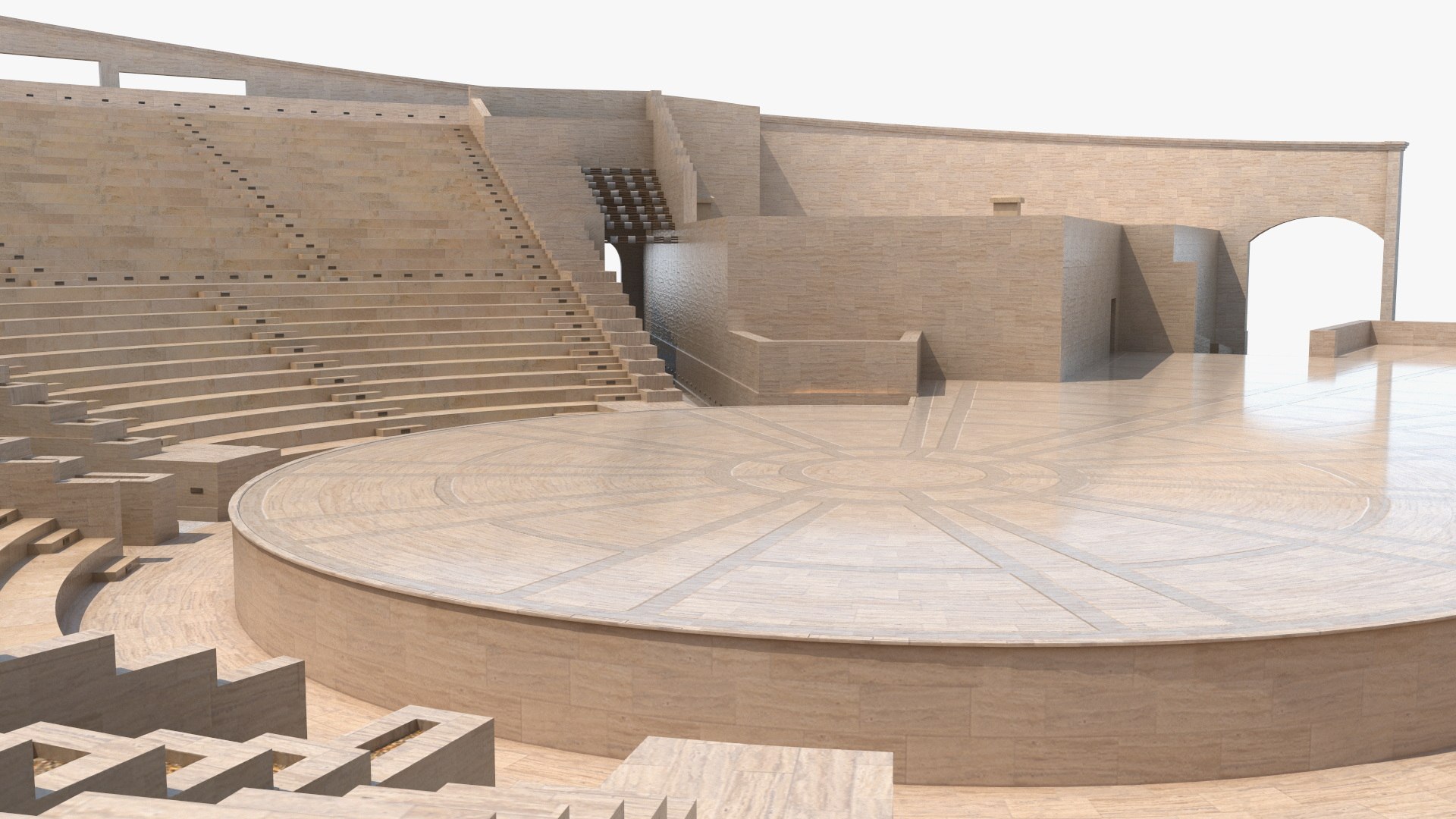 3D Katara Amphitheater Structure - TurboSquid 2290705