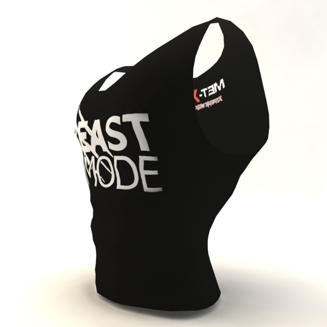 3d Model Bodybuilding T-shirt Body