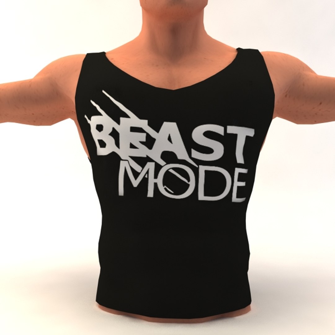 3d Model Bodybuilding T-shirt Body