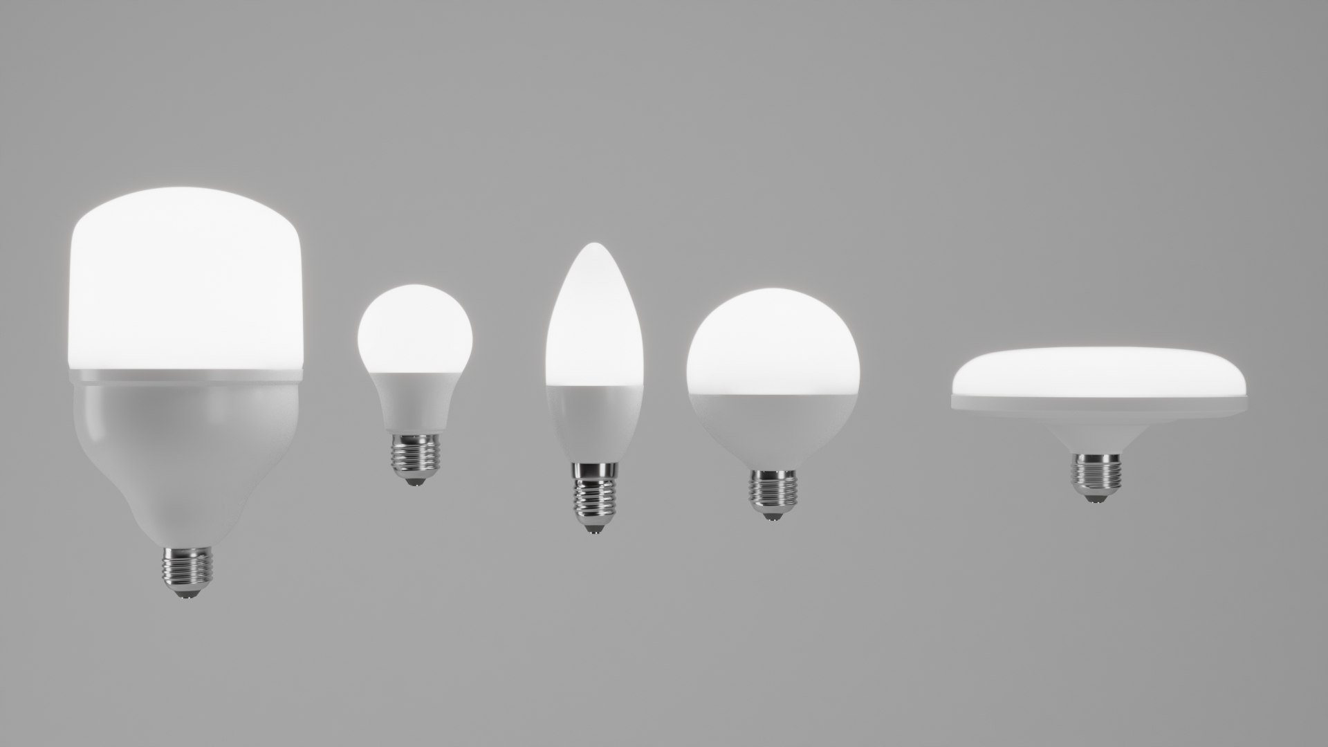 Light Bulb Types 3D Model - TurboSquid 2284452