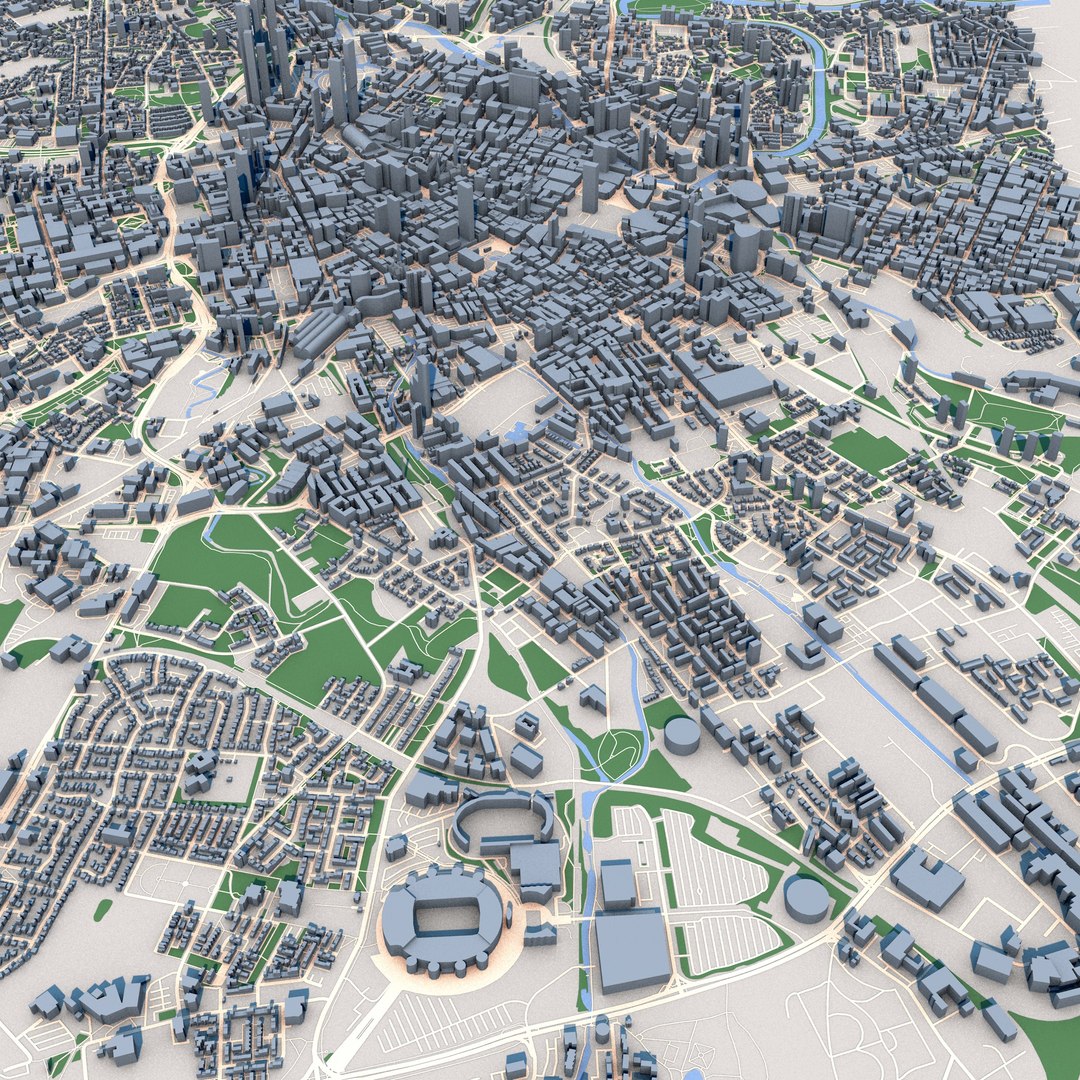 Manchester City England 3D Model - TurboSquid 2303584