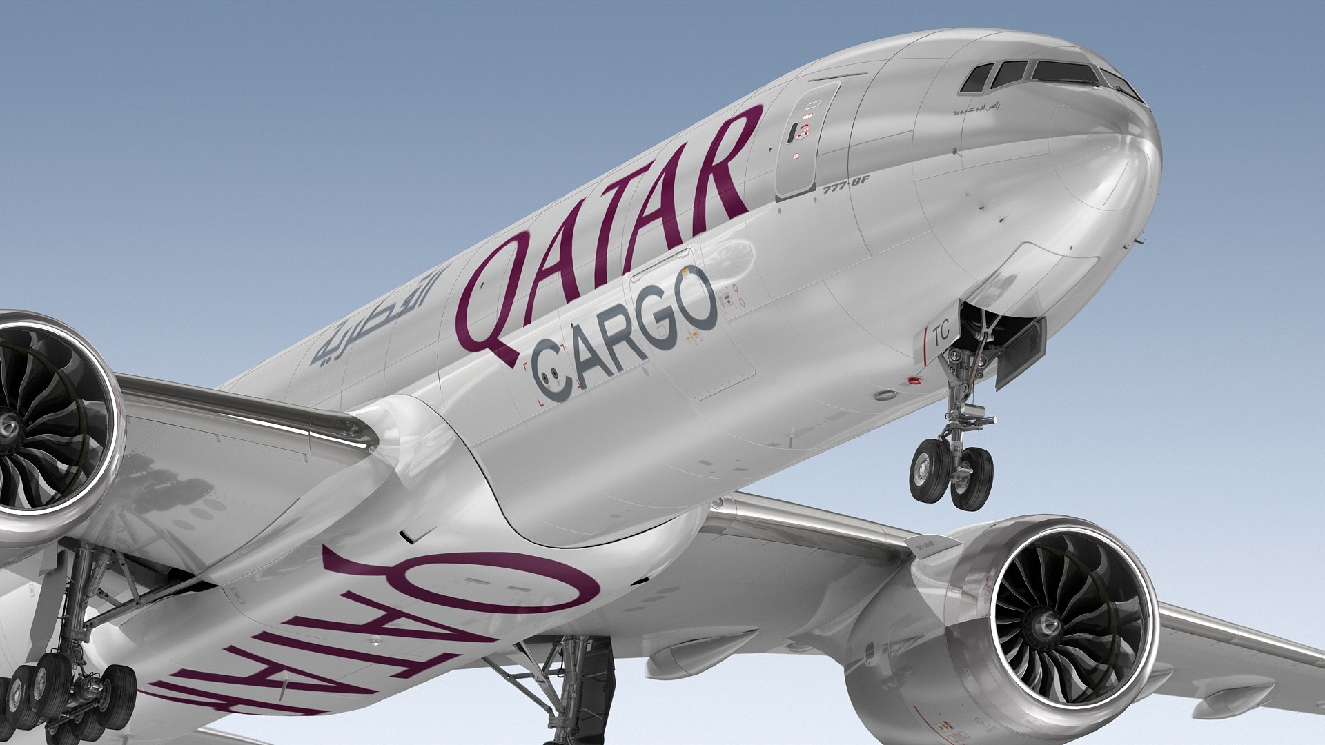 Boeing 777-8F Qatar Cargo 3D Model - TurboSquid 2408977