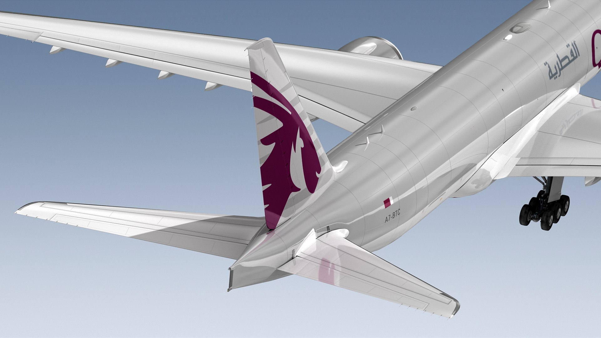 Boeing 777-8F Qatar Cargo 3D Model - TurboSquid 2408977