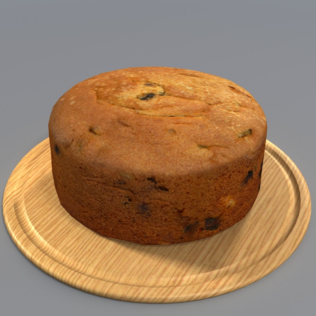 3d model fruit cake manor