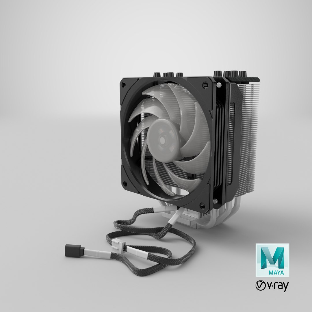 Cpu tower cooler 3D model - TurboSquid 1508616