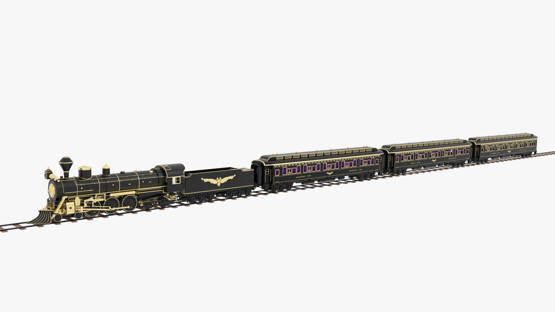 3D Vampire Steam Train model - TurboSquid 1823591