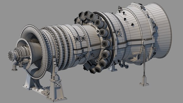 Siemens SGT6-5000F Gas Turbine Modelo 3D - TurboSquid 1548881
