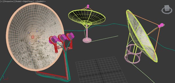 3d model antenna exterior