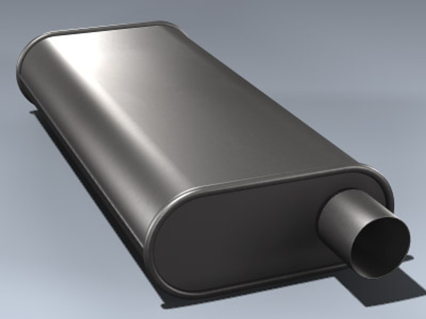 3ds Max Muffler Car Parts
