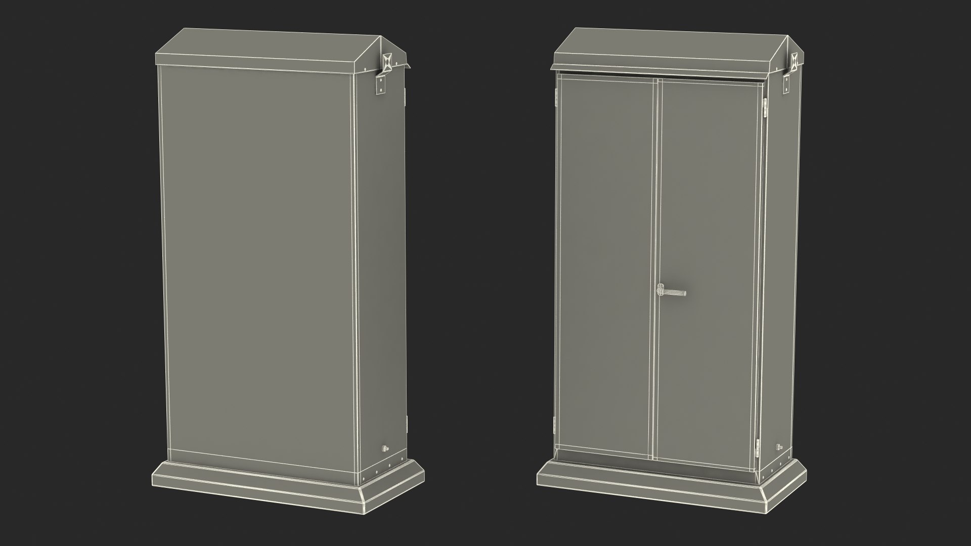 3D Old Railway Relay Cabinet - TurboSquid 2269804