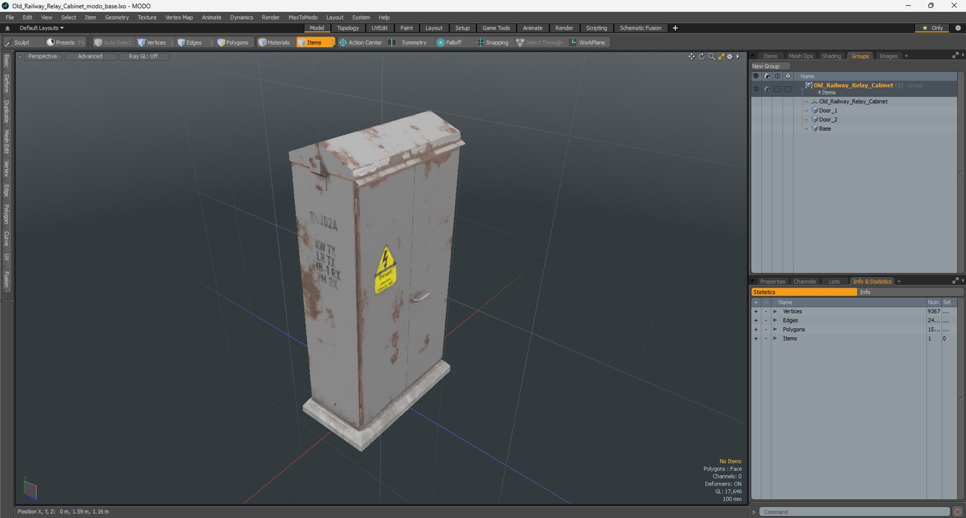 3D Old Railway Relay Cabinet - TurboSquid 2269804