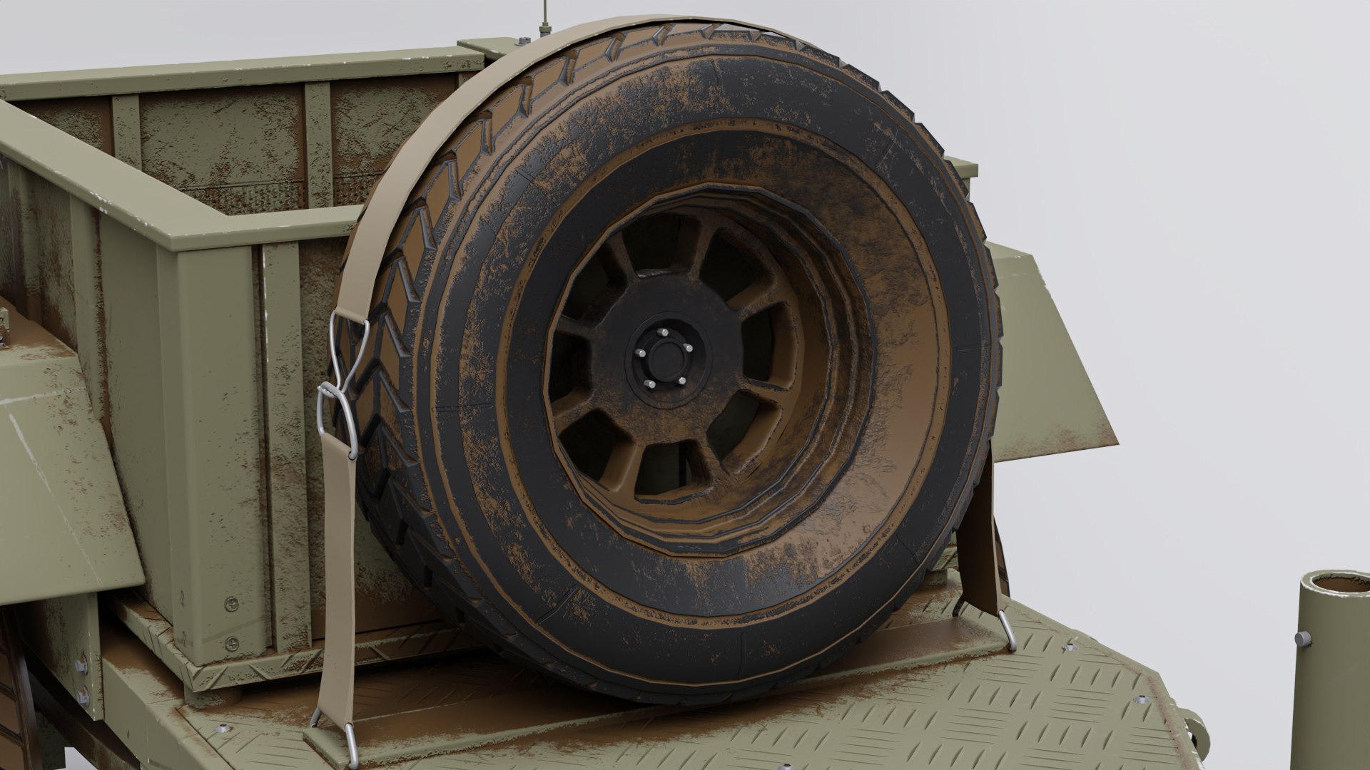 3D Military M8 Ammo Trailer - TurboSquid 2134627