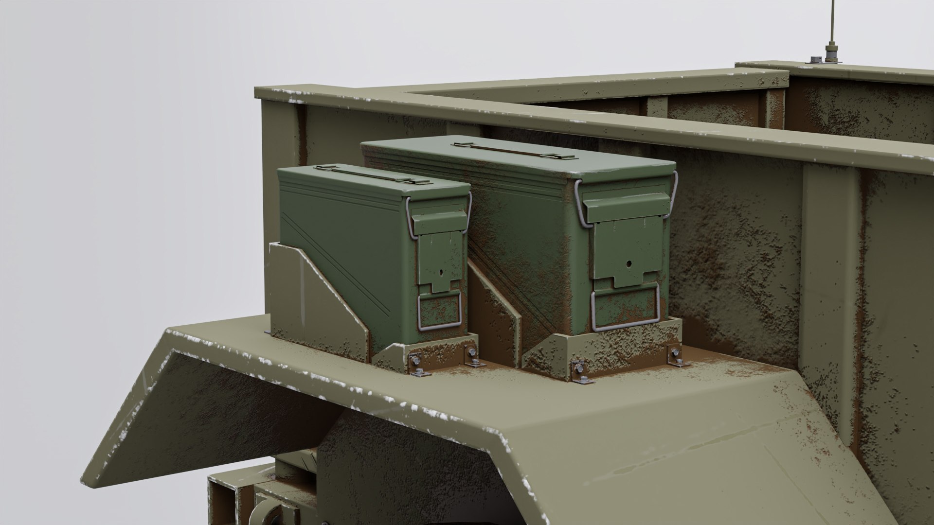 3D Military M8 Ammo Trailer - TurboSquid 2134627