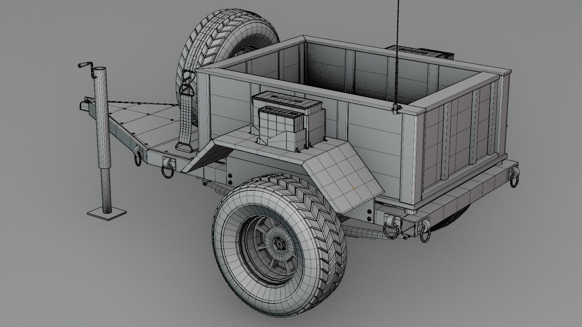 3D Military M8 Ammo Trailer - TurboSquid 2134627