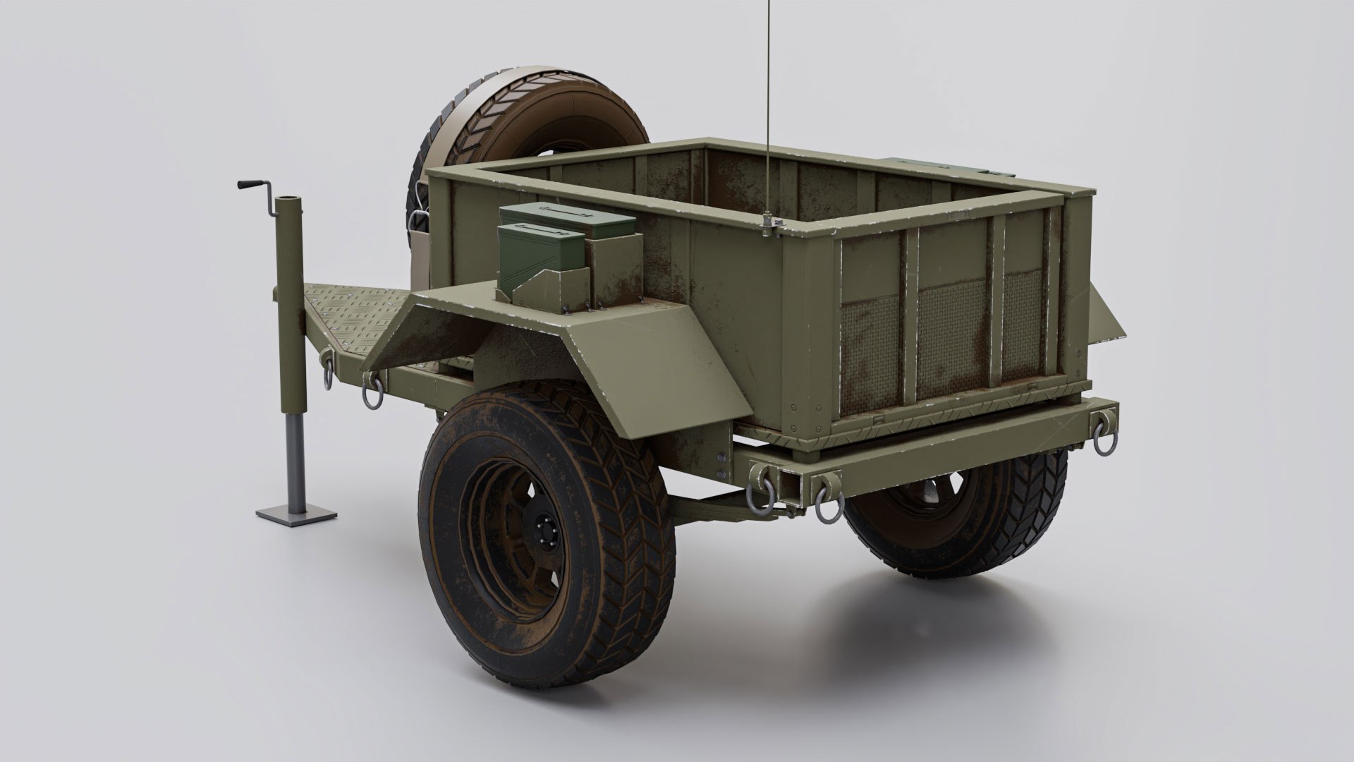 3D Military M8 Ammo Trailer - TurboSquid 2134627