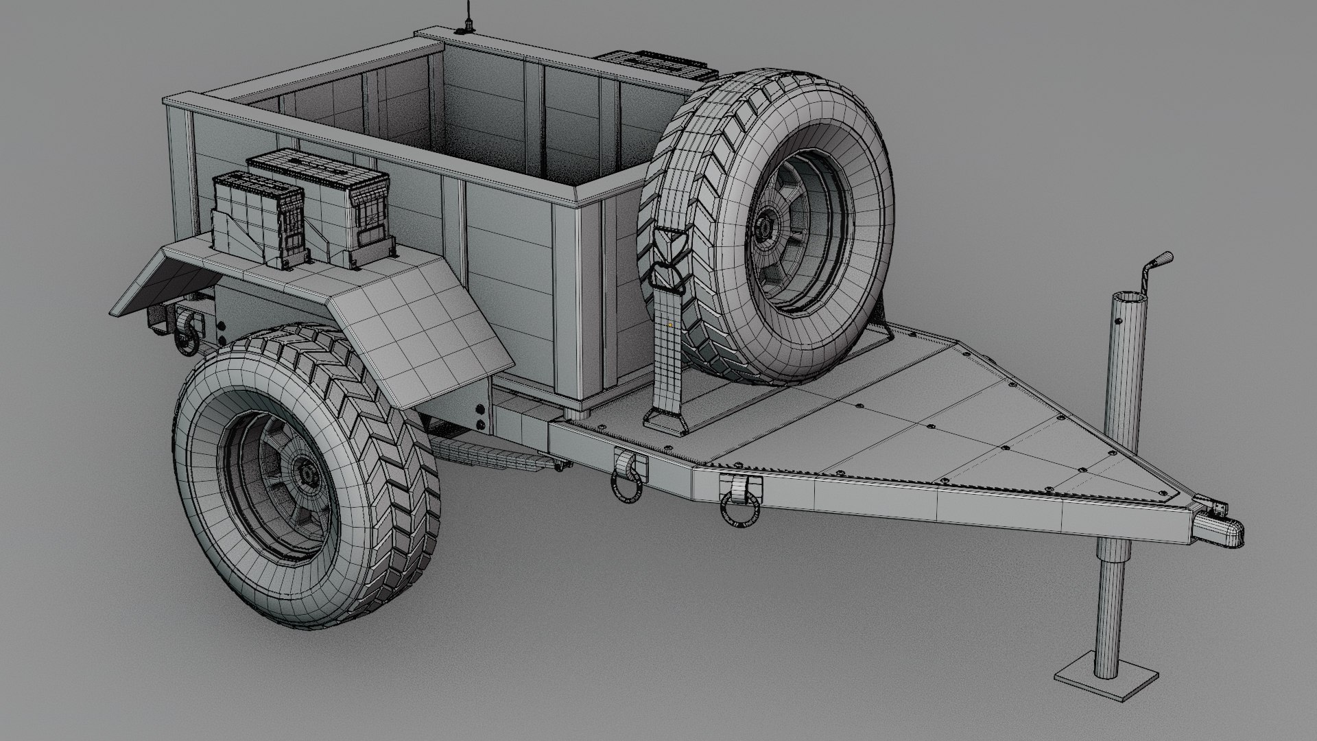 3D Military M8 Ammo Trailer - TurboSquid 2134627
