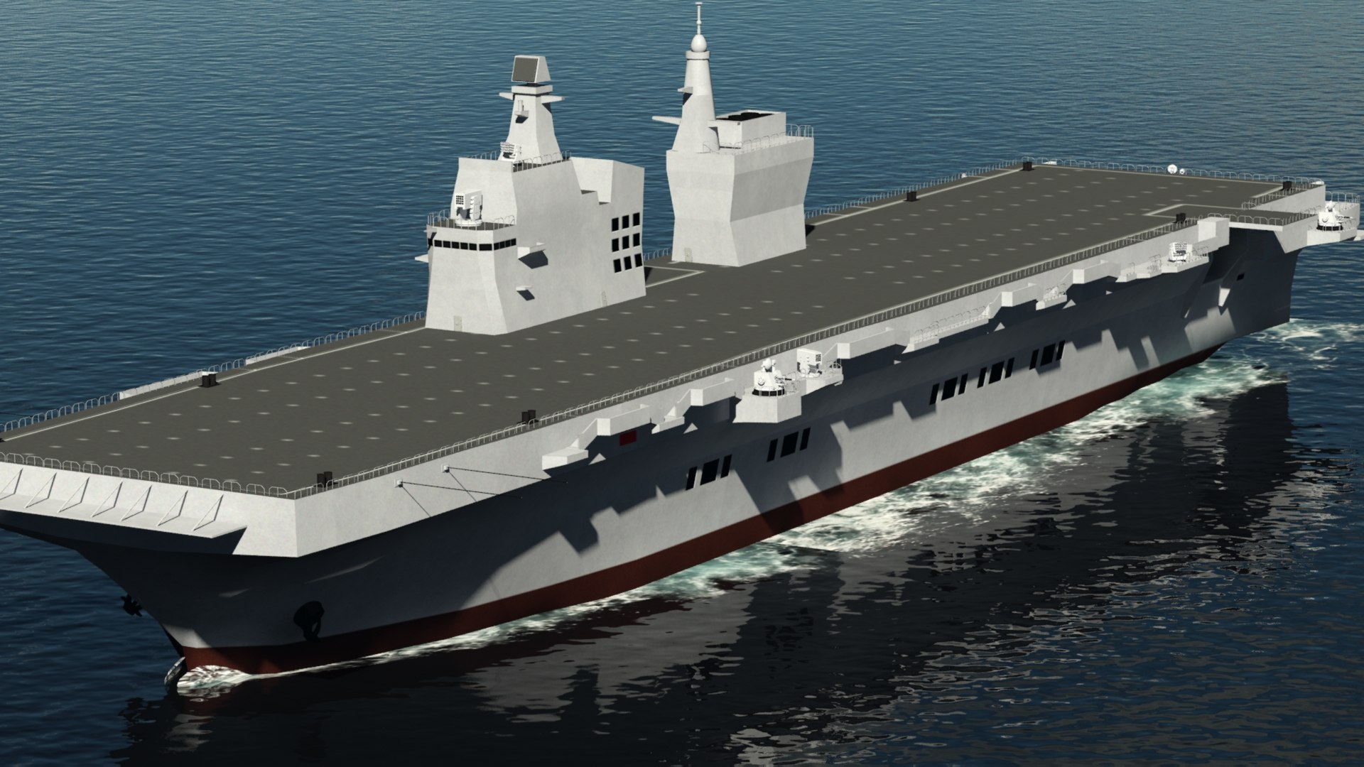 Chinese Type 076 Amphibious Assault Ship 3D Model - TurboSquid 2335707