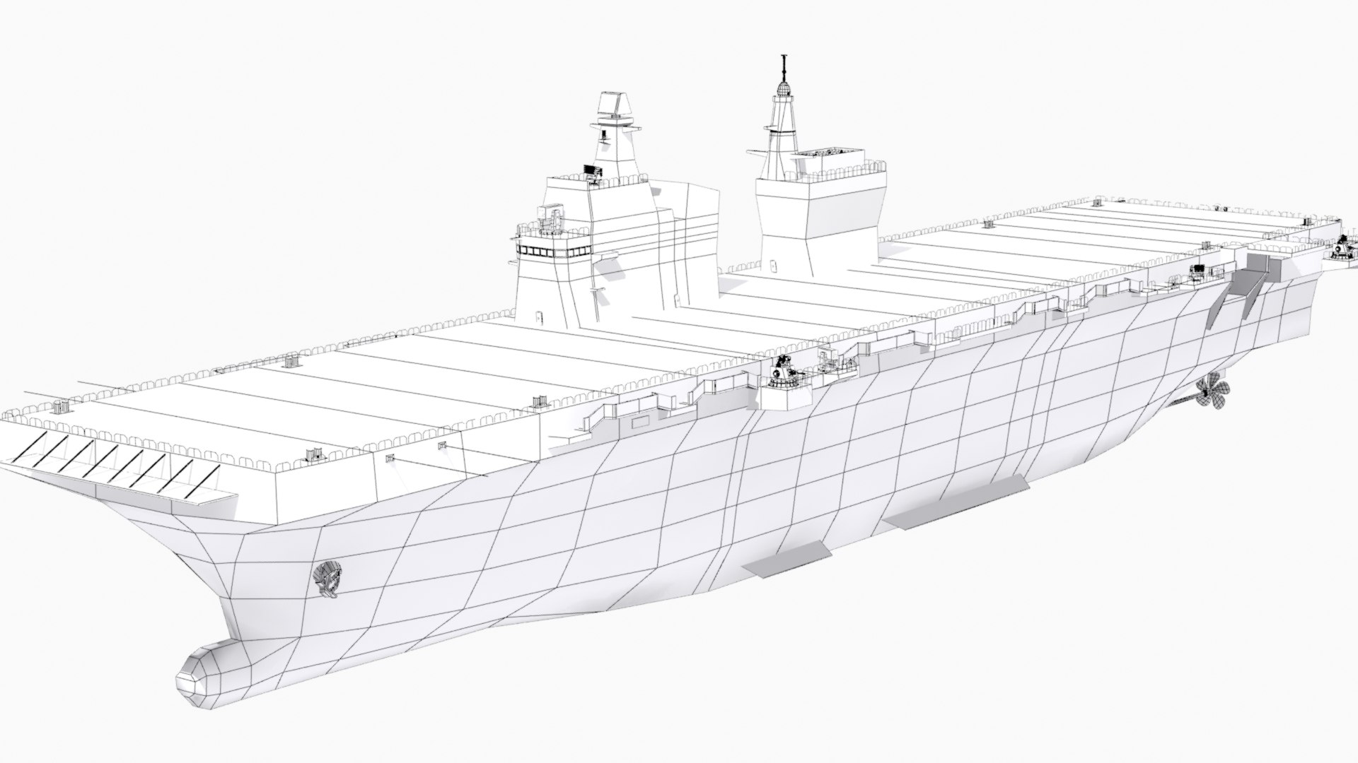Chinese Type 076 Amphibious Assault Ship 3D Model - TurboSquid 2335707