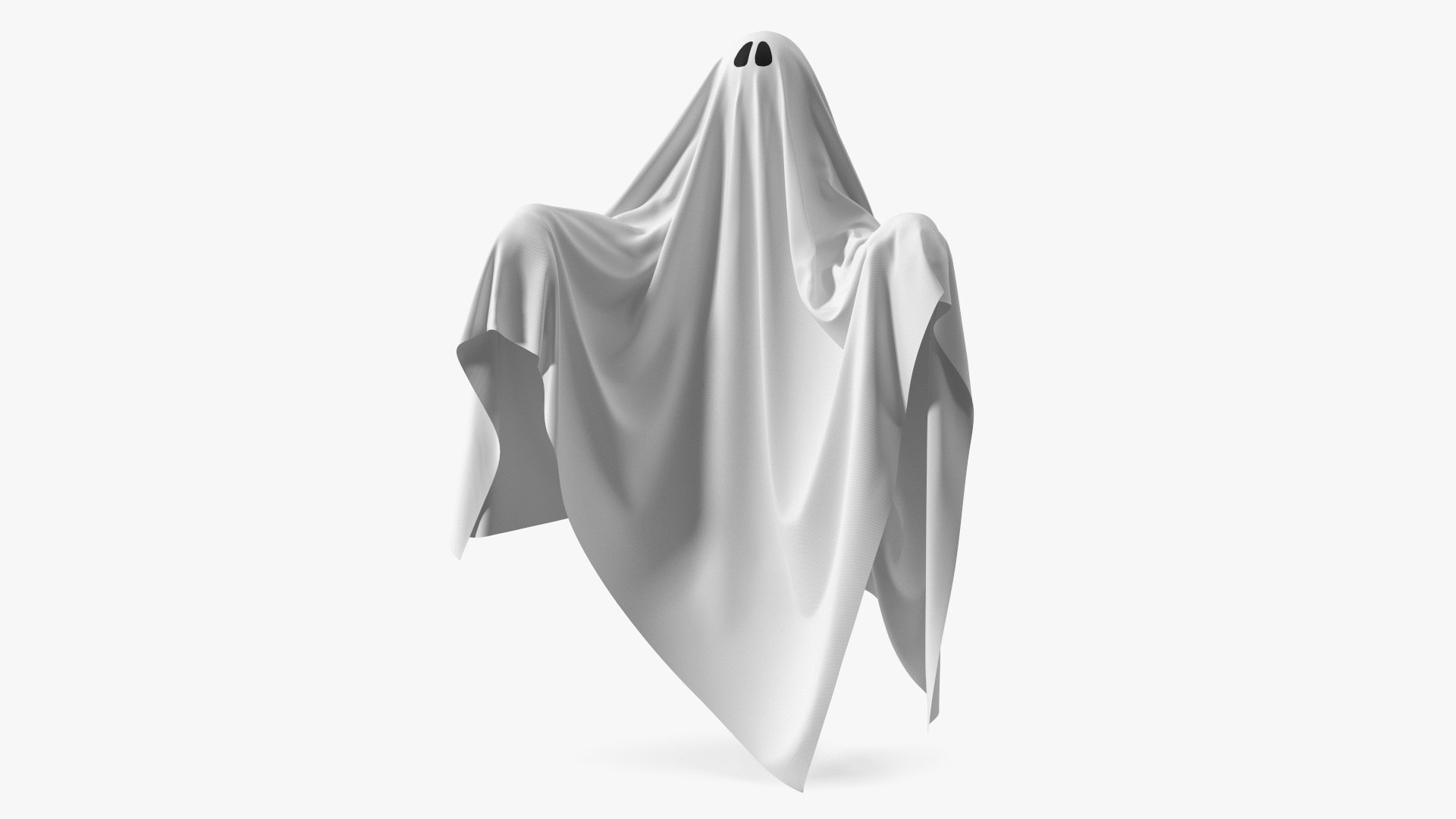 3D White Ghost Phantom Model - TurboSquid 2343144