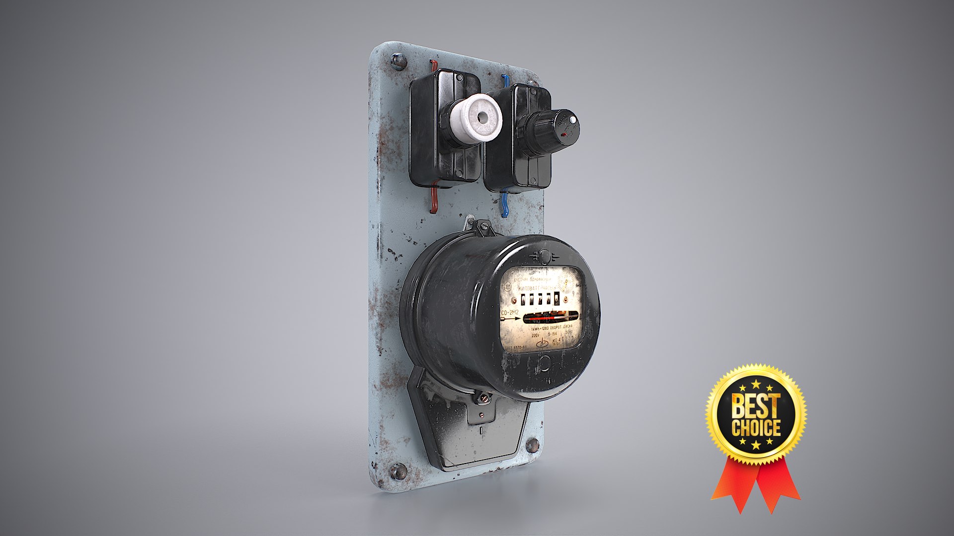 Old Soviet Electricity Meter Low-poly 3D - TurboSquid 2232293