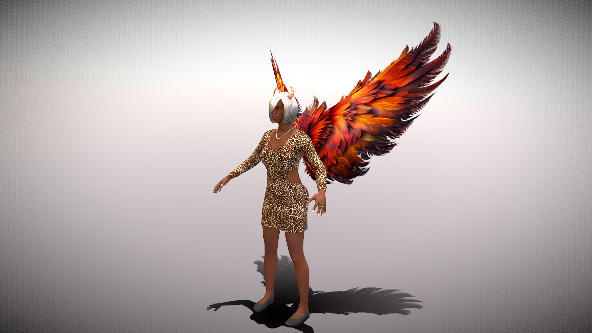 3D Low Poly Animated Phoenix Wings model - TurboSquid 2071947