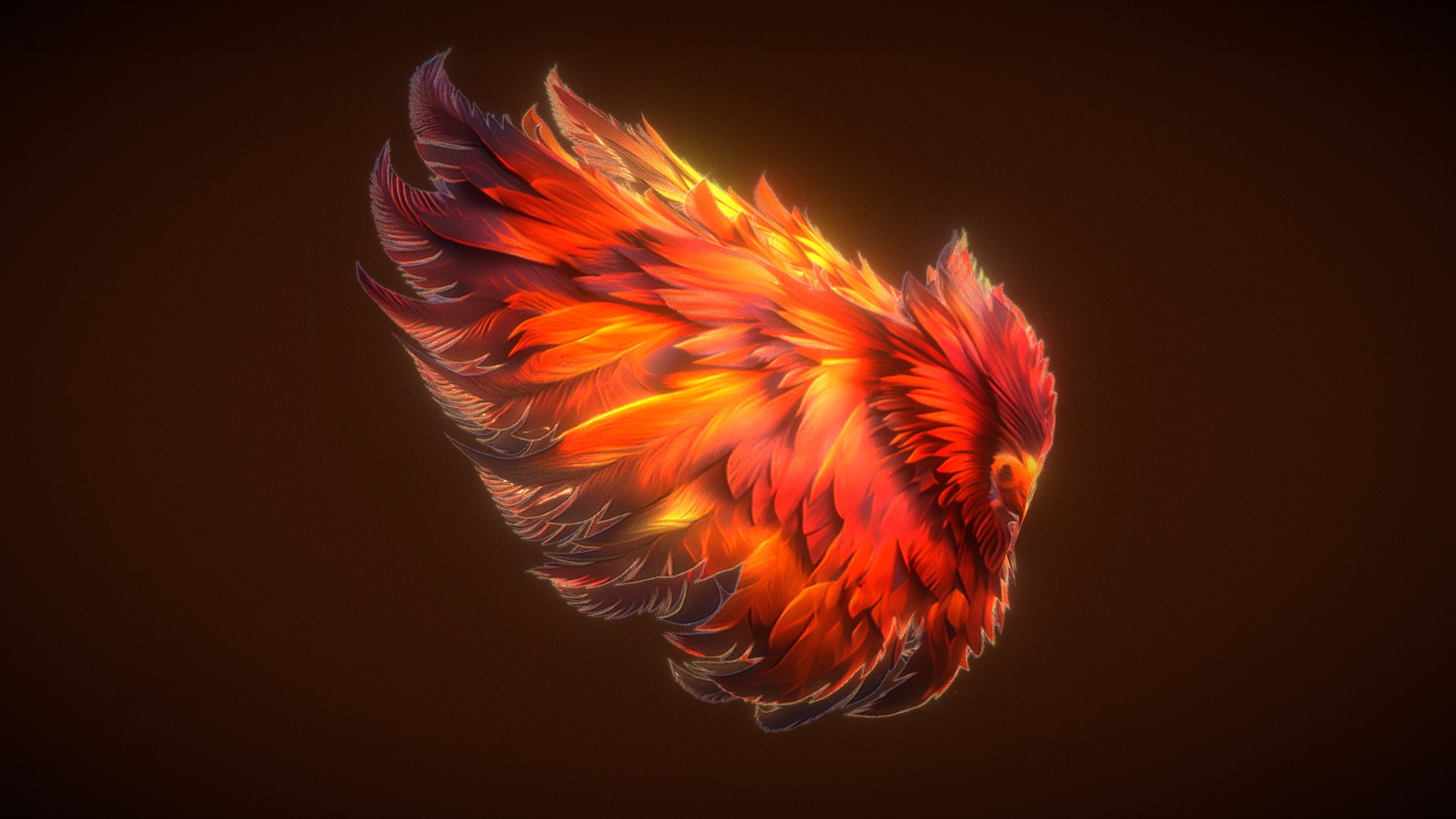 3D Low Poly Animated Phoenix Wings model - TurboSquid 2071947