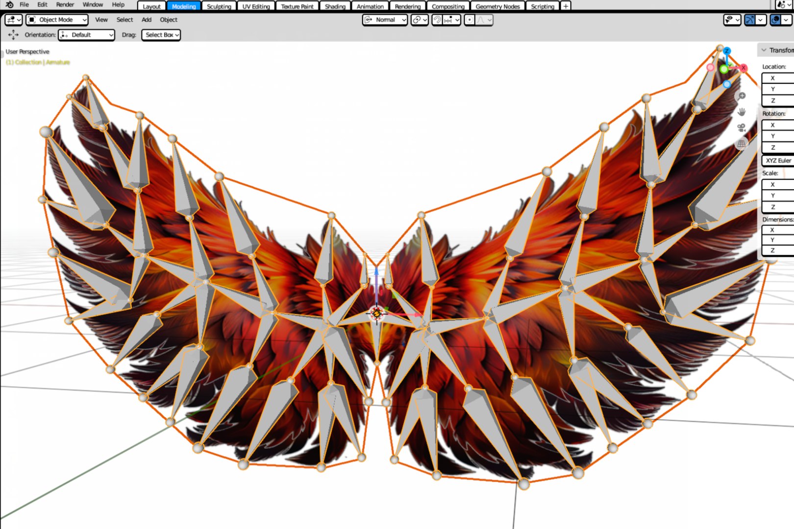 3D Low Poly Animated Phoenix Wings model - TurboSquid 2071947