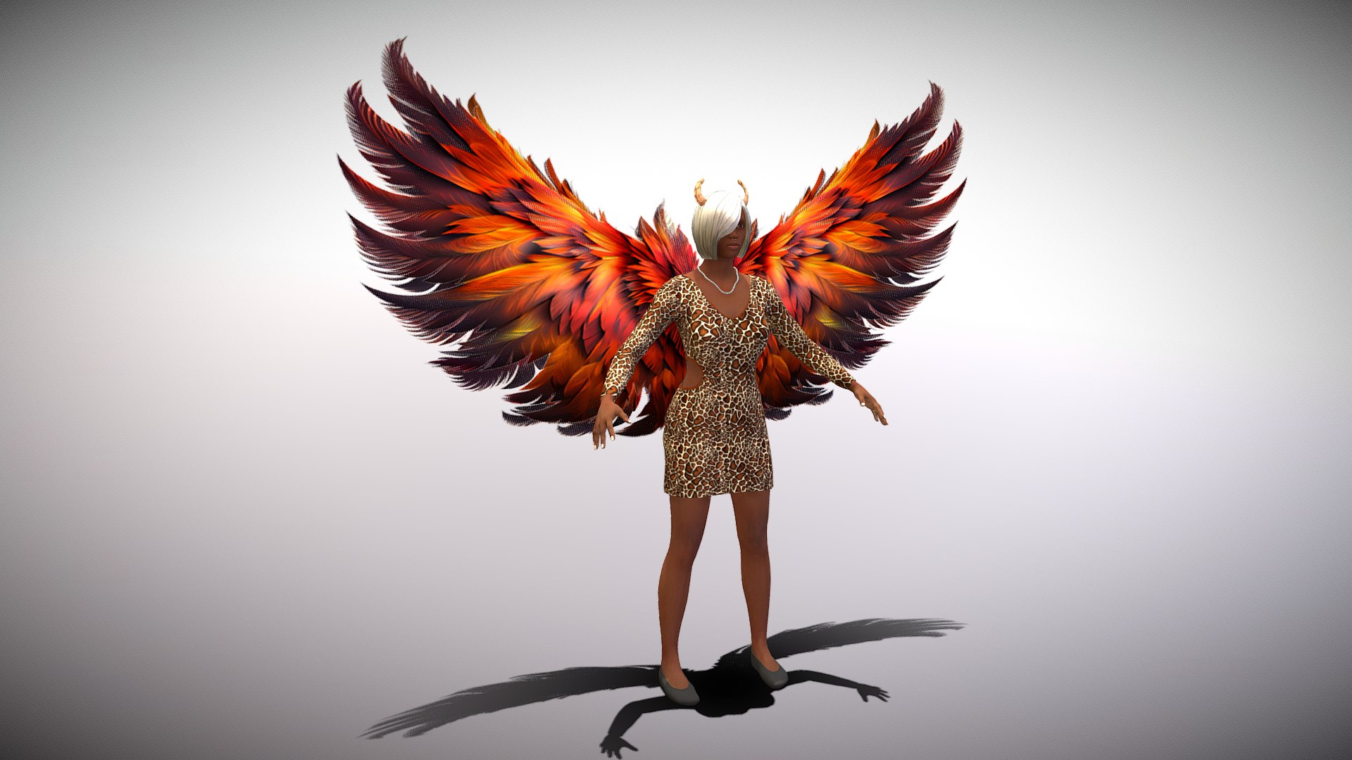 3D Low Poly Animated Phoenix Wings model - TurboSquid 2071947